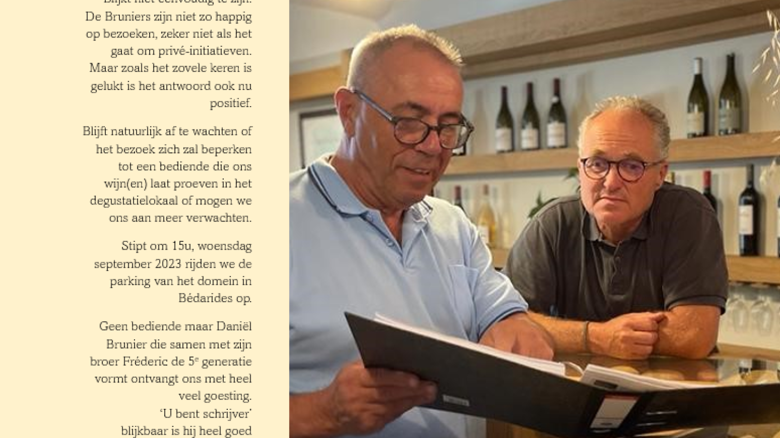 40 jaar nadat ik mijn eerste 'grote' wijn proef.... | Moeyaert